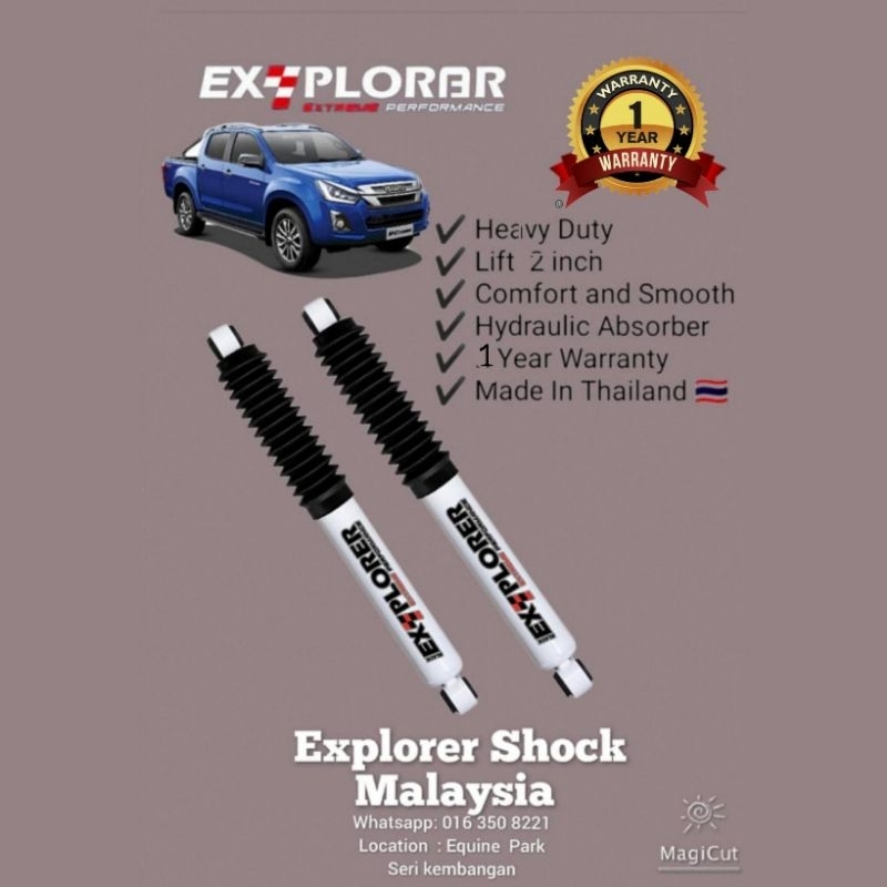 Explorer Shock Absorber, Isuzu D-Max V-Cross ( Rear 2 pcs ) | Shopee ...