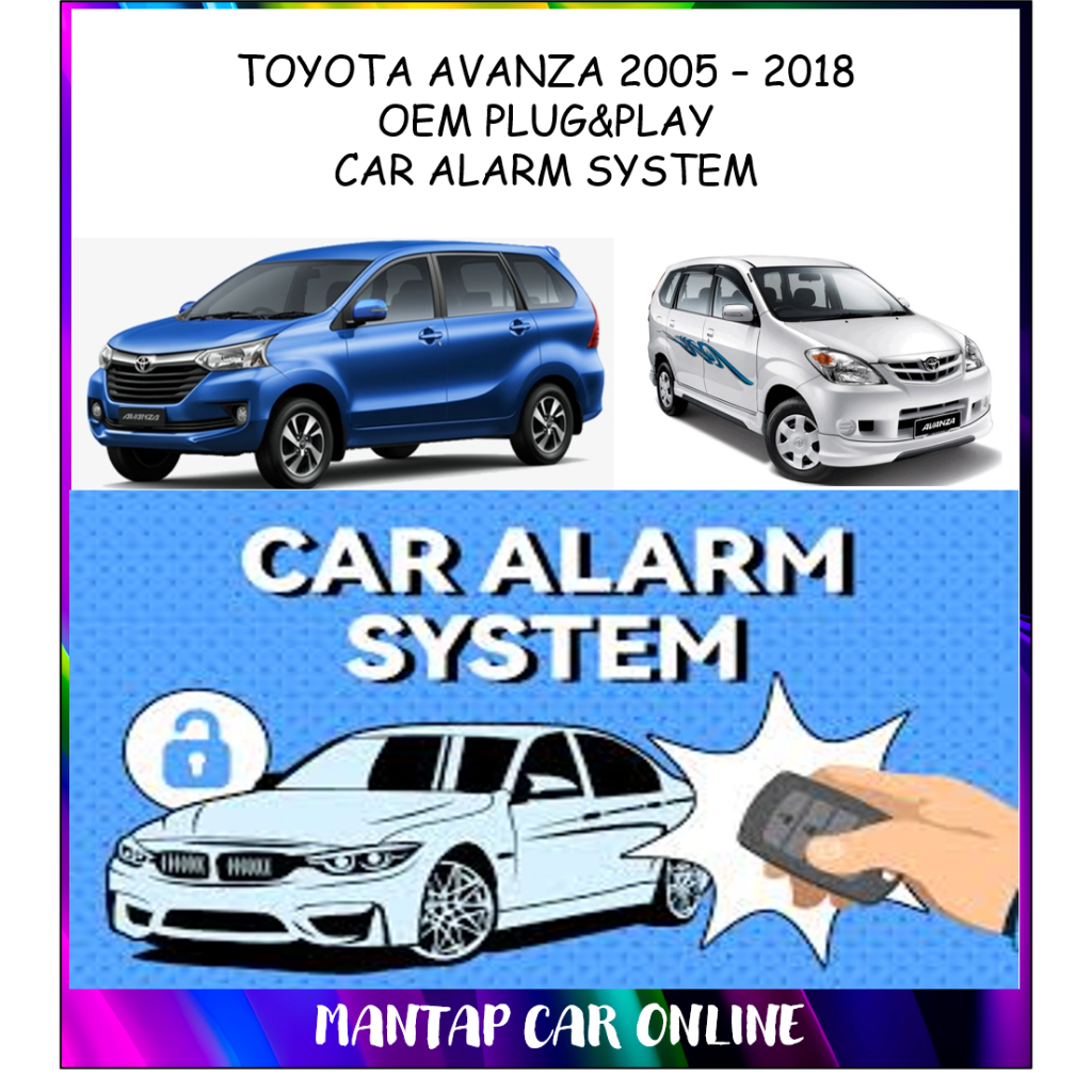 TOYOTA AVANZA 2005 - 2018 OEM PLUG & PLAY CAR ALARM SYSTEM | Shopee ...