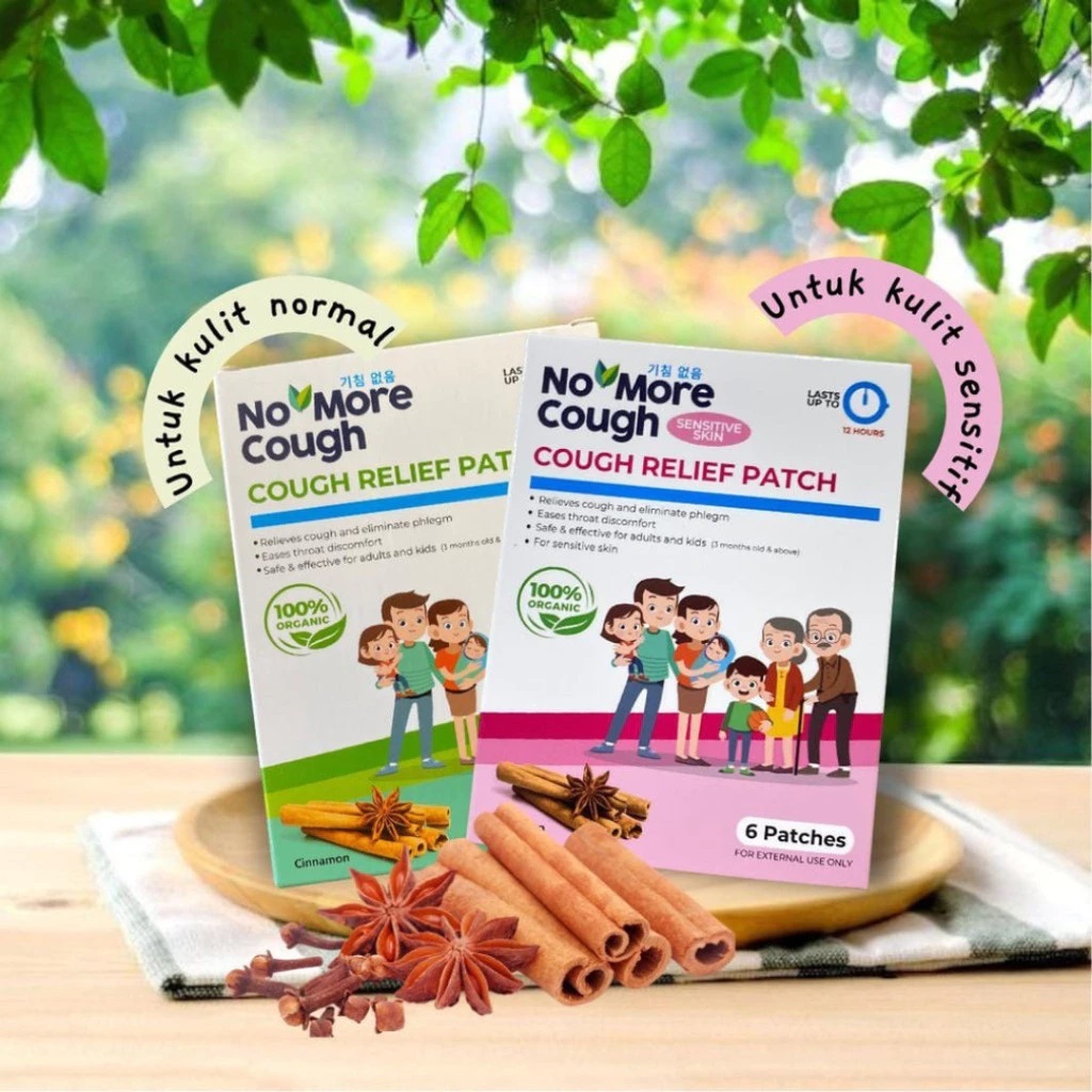 NO MORE COUGH - COUGH RELIEF PATCH [NORMAL/SENSITIVE SKIN] | Shopee ...