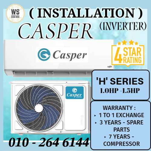 [INSTALLATION] CASPER INVERTER 1.0HP - 1.5HP || CASPER INVERTER WALL MOUNTED 1.0HP - 1.5HP ...