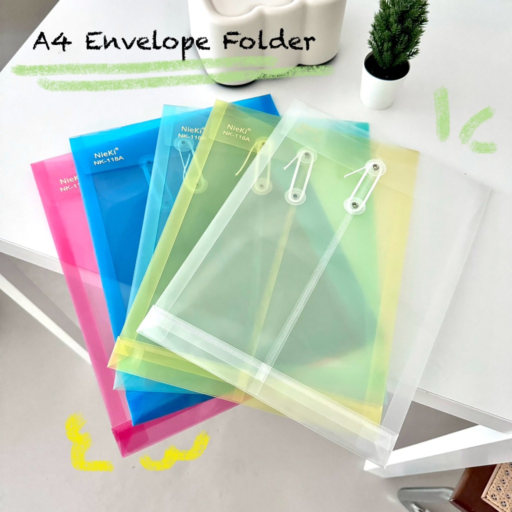 [Ready Stock] A4 Paper File Holder/ Envelop File/ Management Folder ...