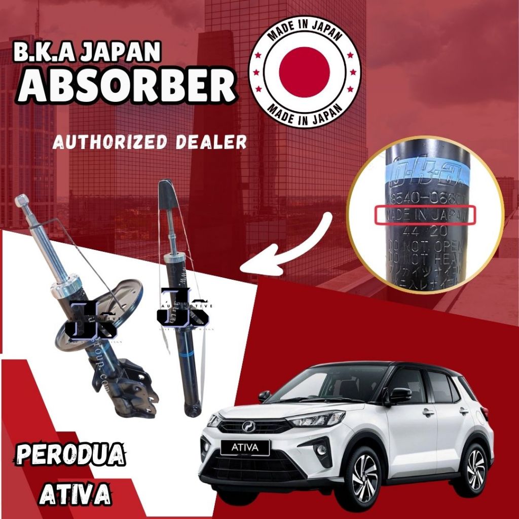 BKA JAPAN [ HYDRALIC GAS] ABSORBER FRONT & REAR - PERODUA ATIVA ...