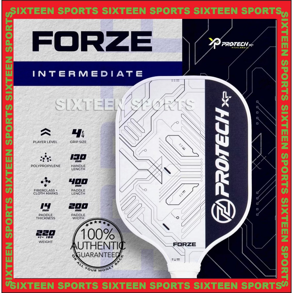 Protech Pickleball Paddle X Forze (1 Paddle & 1 Cover Only) | Shopee ...