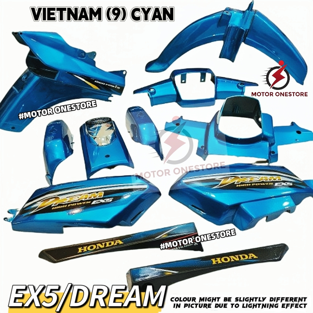 Ex5 Cover set CM6 Blue Cyan Vietnam Edition with Sticker (9) and emblem ...