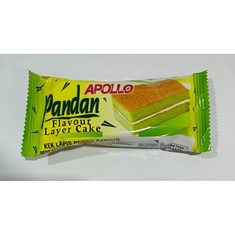 Kek Apollo 18g*24pack Pandan Flavour Pandan APOLLO Layer Cake Kek Lapis ...