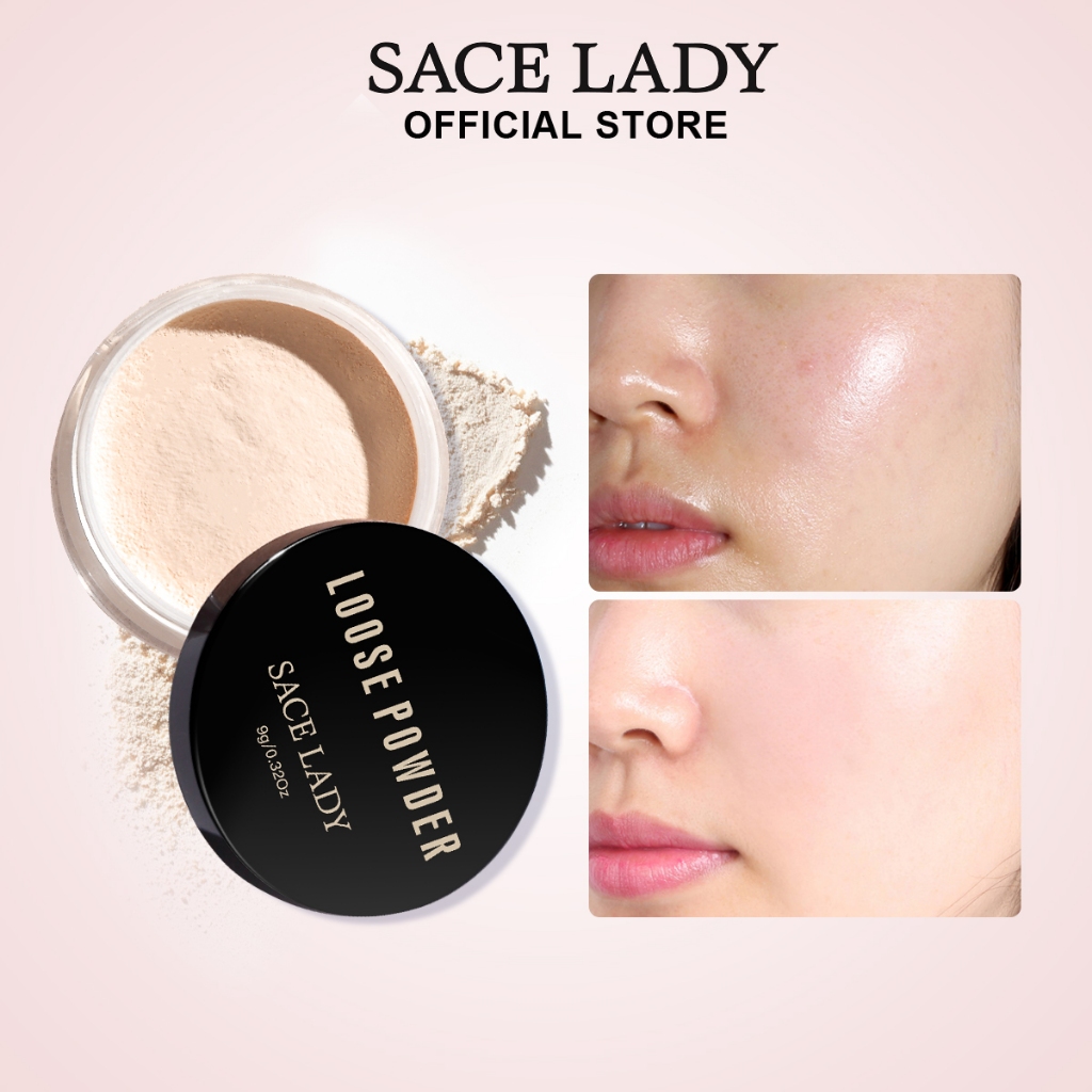 SACE LADY Loose Powder Matte Finish Oil-Control Long-lasting Waterproof ...