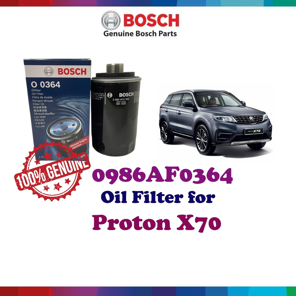 PROTON X70 BOSCH OIL FILTER / 0986AF0364 / 1056004100 | Shopee Malaysia