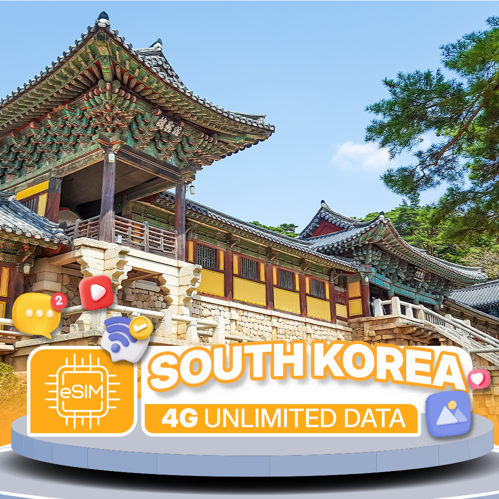 South Korea High Speed Sim Card 4G Unlimited Data 3-30 Days | Shopee ...