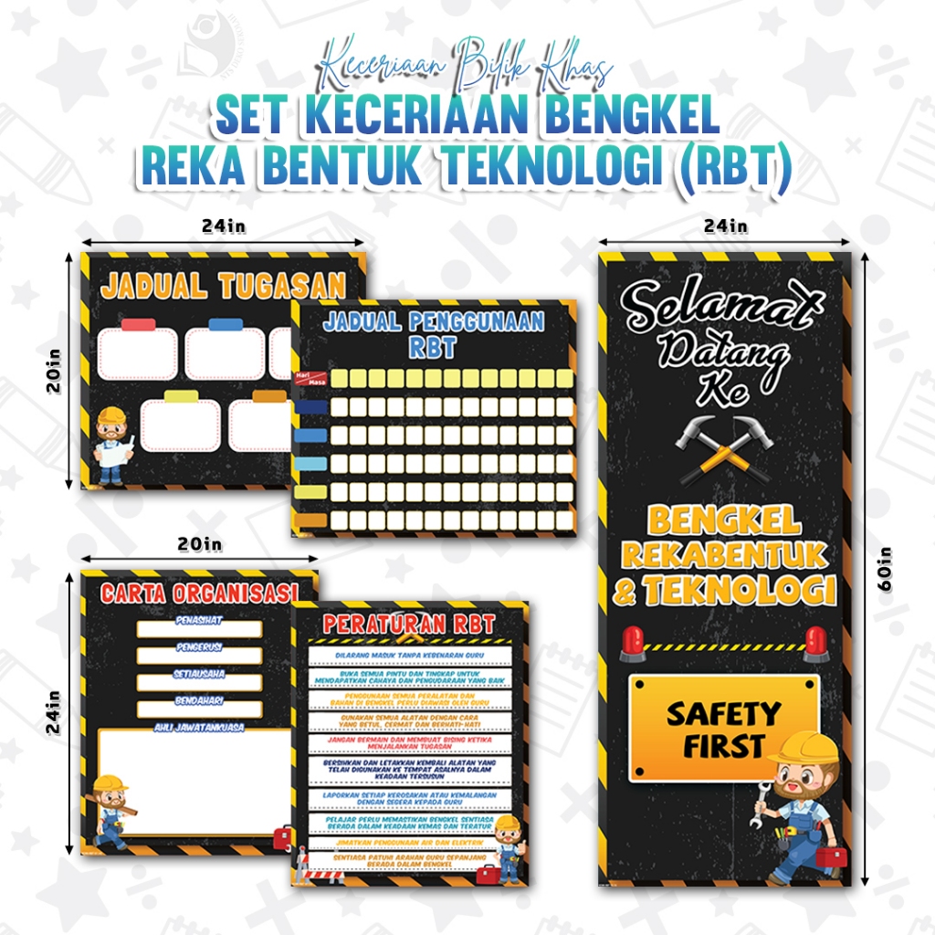 🌼1 DAY SHIP🌼 SET KECERIAAN BENGKEL RBT - Reka Bentuk Teknologi (KDM ...