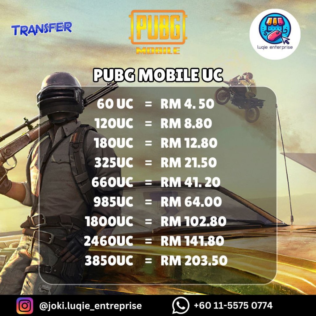 ( BRAND NEW ) BOOST/TOPUP PUBG MOBILE ACCOUNT | Shopee Malaysia