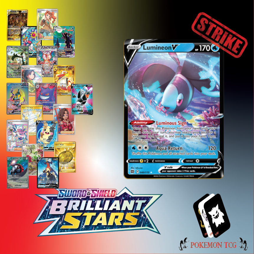 Lumineon V 040/172 Brilliant Stars PTCG | Shopee Malaysia
