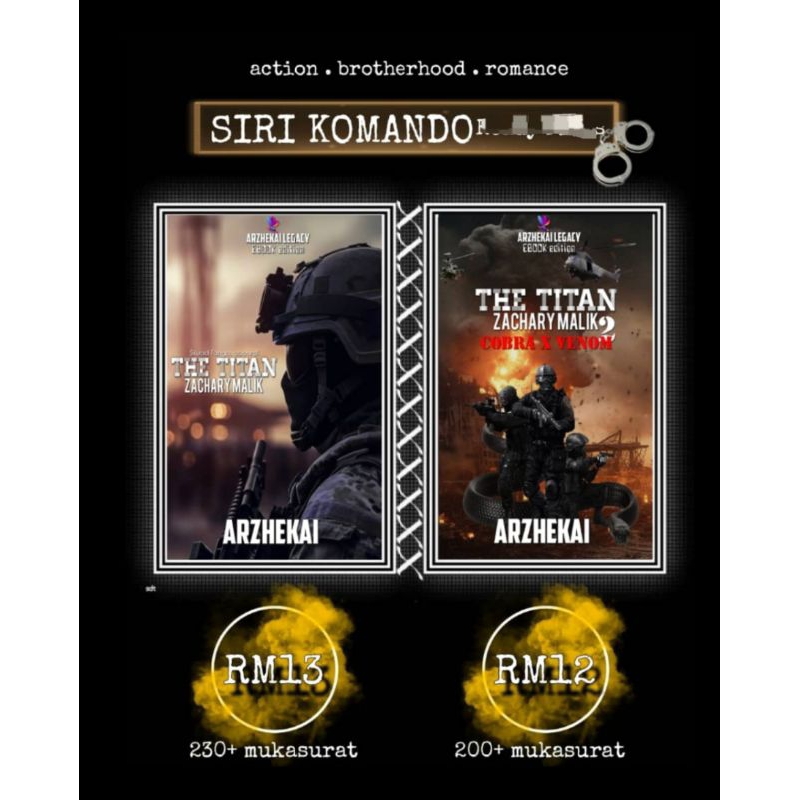 THE TITAN ZACHARY MALIK 1&2 | ARZHEKAI | Shopee Malaysia
