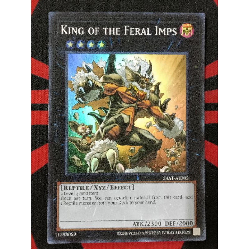 YUGIOH KONAMI 24AT-AE302 King of the Feral Imps (SR) | Shopee Malaysia