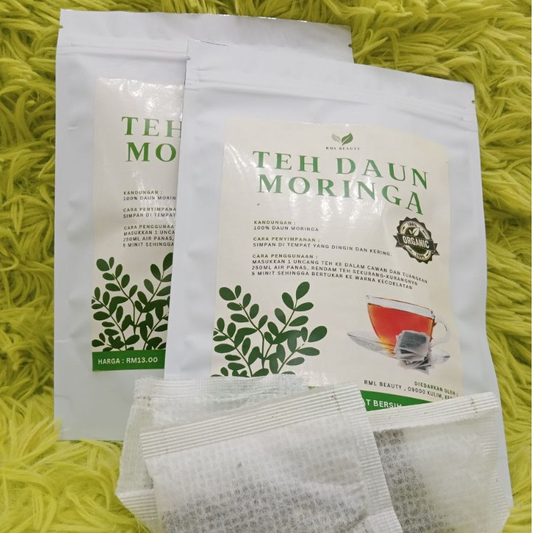 TEH DAUN MORINGA 2G X 15 UNCANG TEH ORIGINAL | Shopee Malaysia