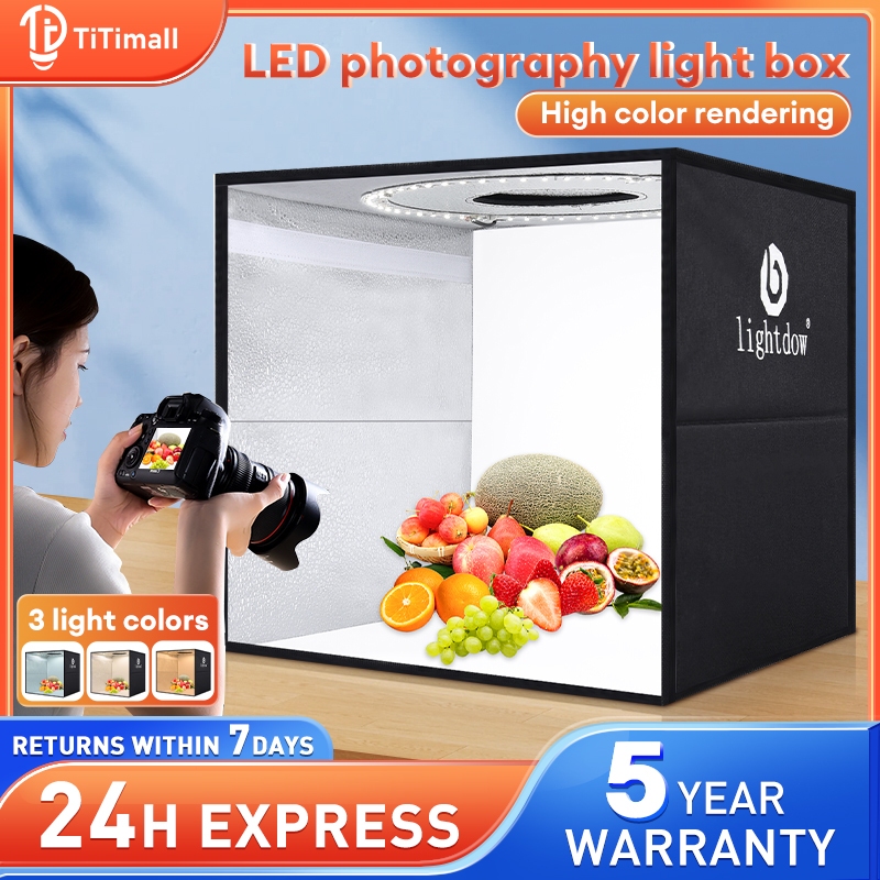40cm 30cm LED Product Case Lightbox Folding Mini Photo Studio Light Box ...