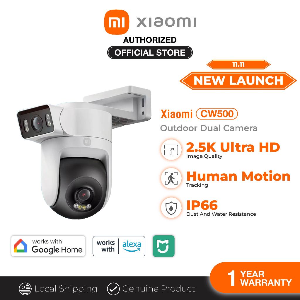 New Xiaomi Outdoor Camera CW500 Dual MY CCTV 2.5K ultra-HD picture ...