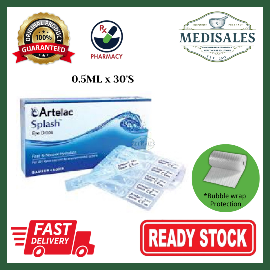 ARTELAC SPLASH EYE DROPS 0.5ML 30'S (EXP 10/2025) | Shopee Malaysia