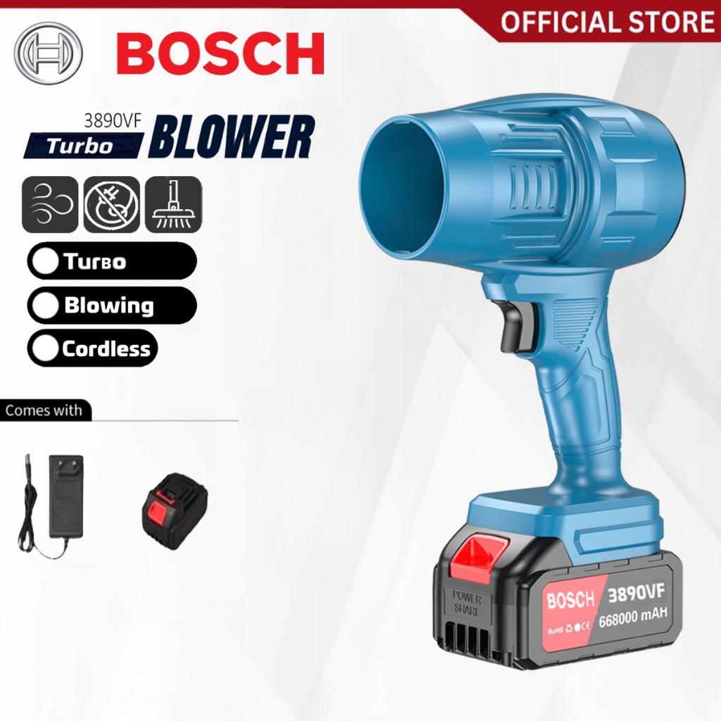 Bosch Turbo Jet Blower Cordless Handheld Car Dryer & Dust Collector ...
