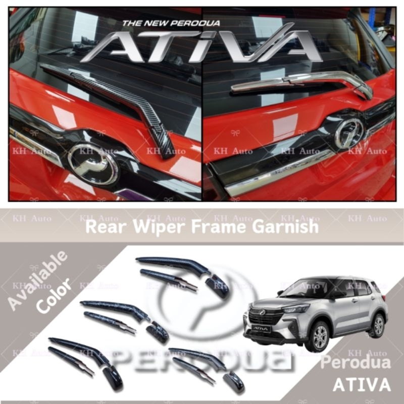 Perodua Ativa Rear Wiper Frame Garnish Chrome Design Car Accessories KH ...