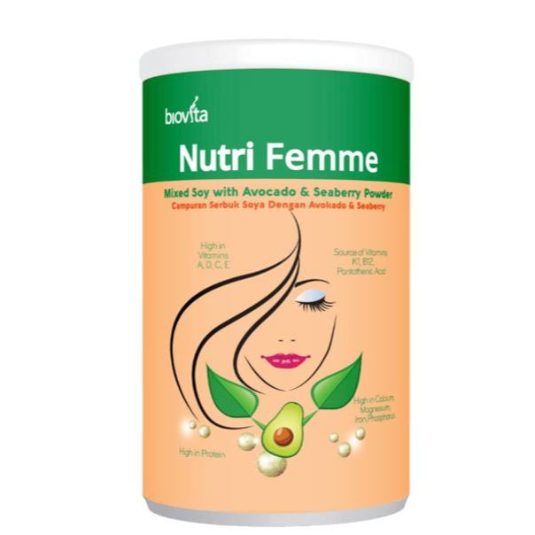 BIOVITA NUTRI FEMME (MIXED SOY WITH AVOCADO & SEABERRY POWDER) 450G ...