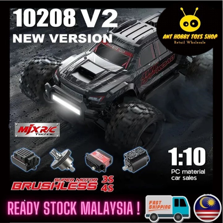 [NEW25] Mjx Hyper Go 10208 V2 Remote Control Truck 4WD High Speed ...