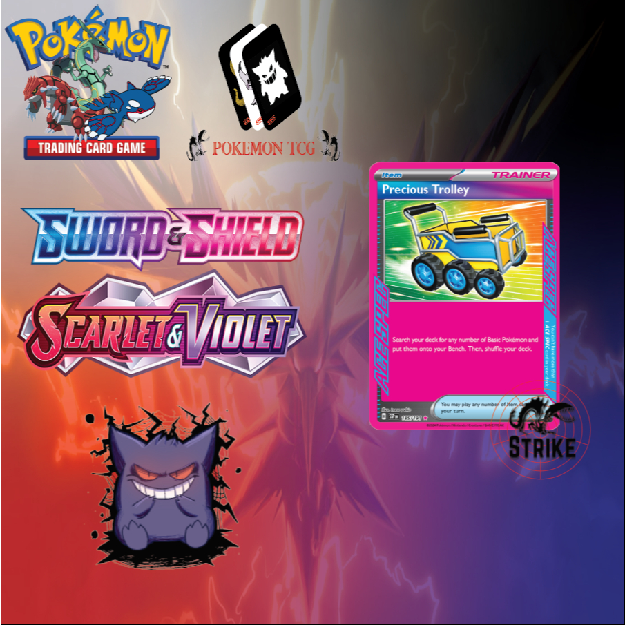 Pokemon Trainer Card - Precious Trolley 185/191 Surging Sparks SV08 ...