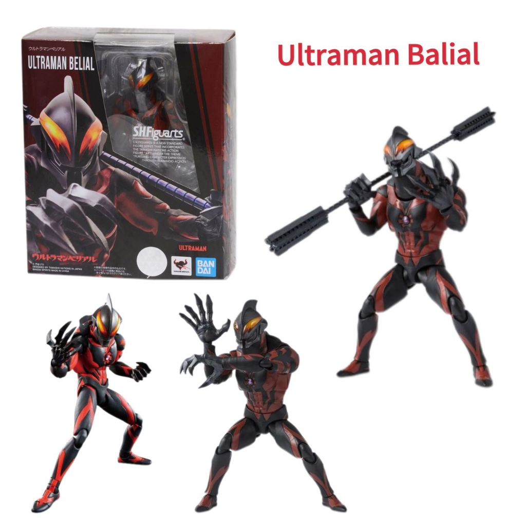 Original Bandai Namco S.H.Figuarts Ultraman Belial Action Figure With ...