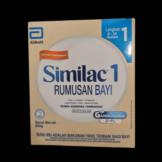 SIMILAC 1 Rumusan Baby Formula Milk Powder 200G (BOX) | Shopee Malaysia