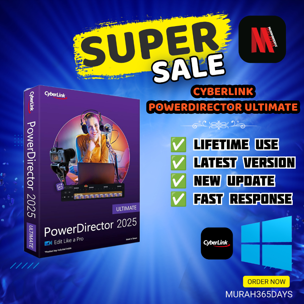 CyberLink PowerDirector Ultimate | Latest Update | 🔥Licensed 🔥 | Easy ...