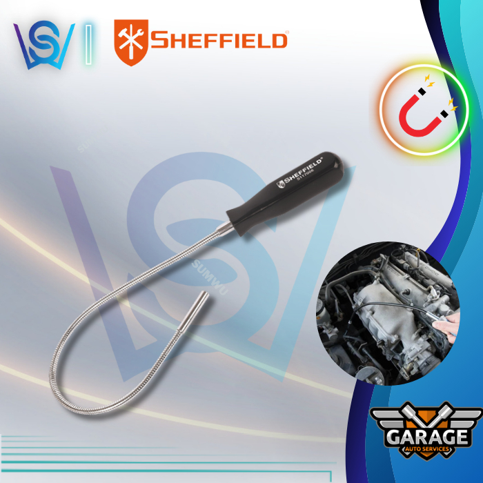 SHEFFIELD Flexible Magnetic Pickup Tool 475mm (23") S117006 Long Reach ...