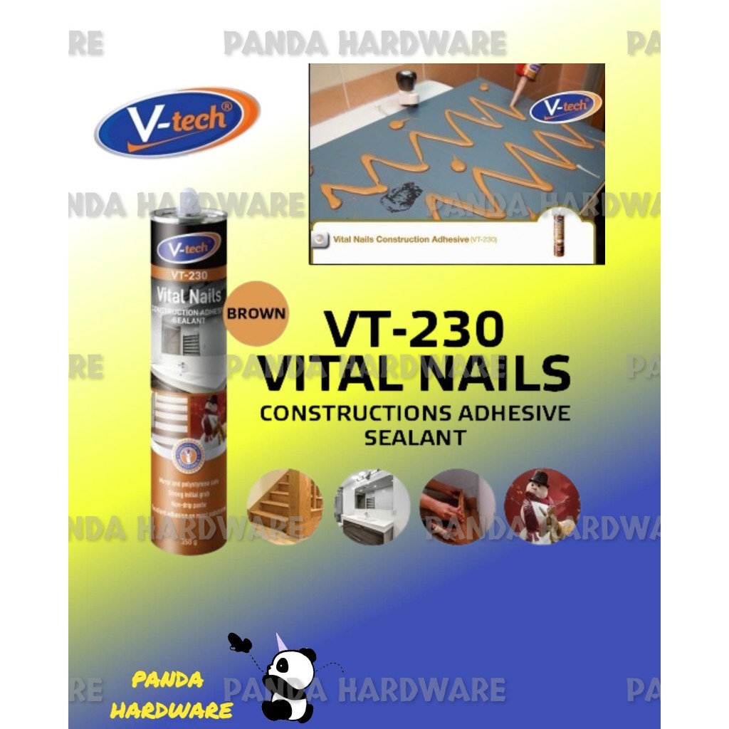 V-TECH VT-230 Vital Nails – Construction Adhesive Sealant | Shopee Malaysia