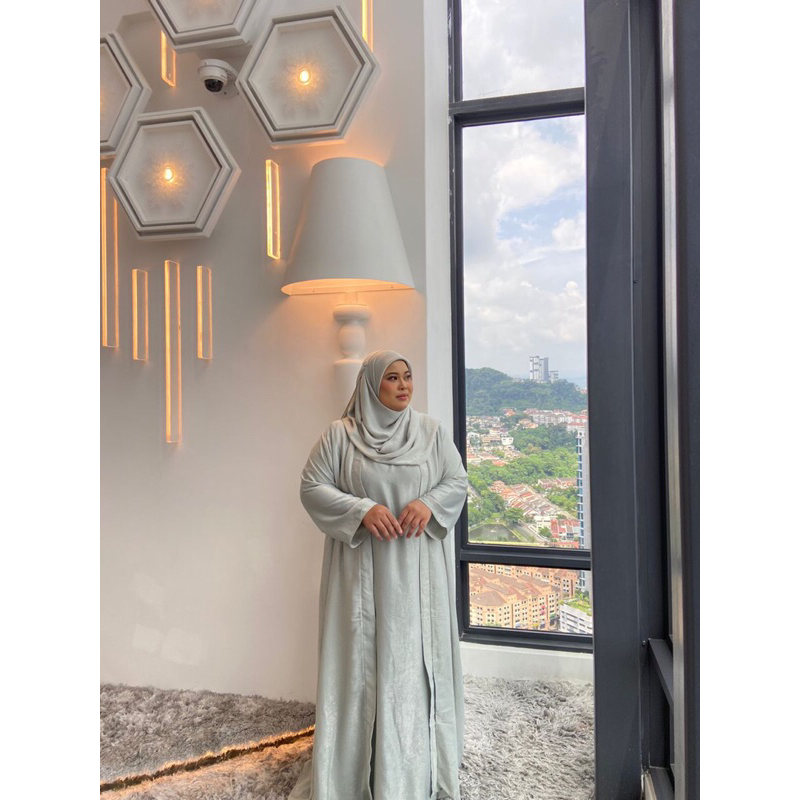ABAYA SHIMMER HILYA PLUSSIZE | Shopee Malaysia