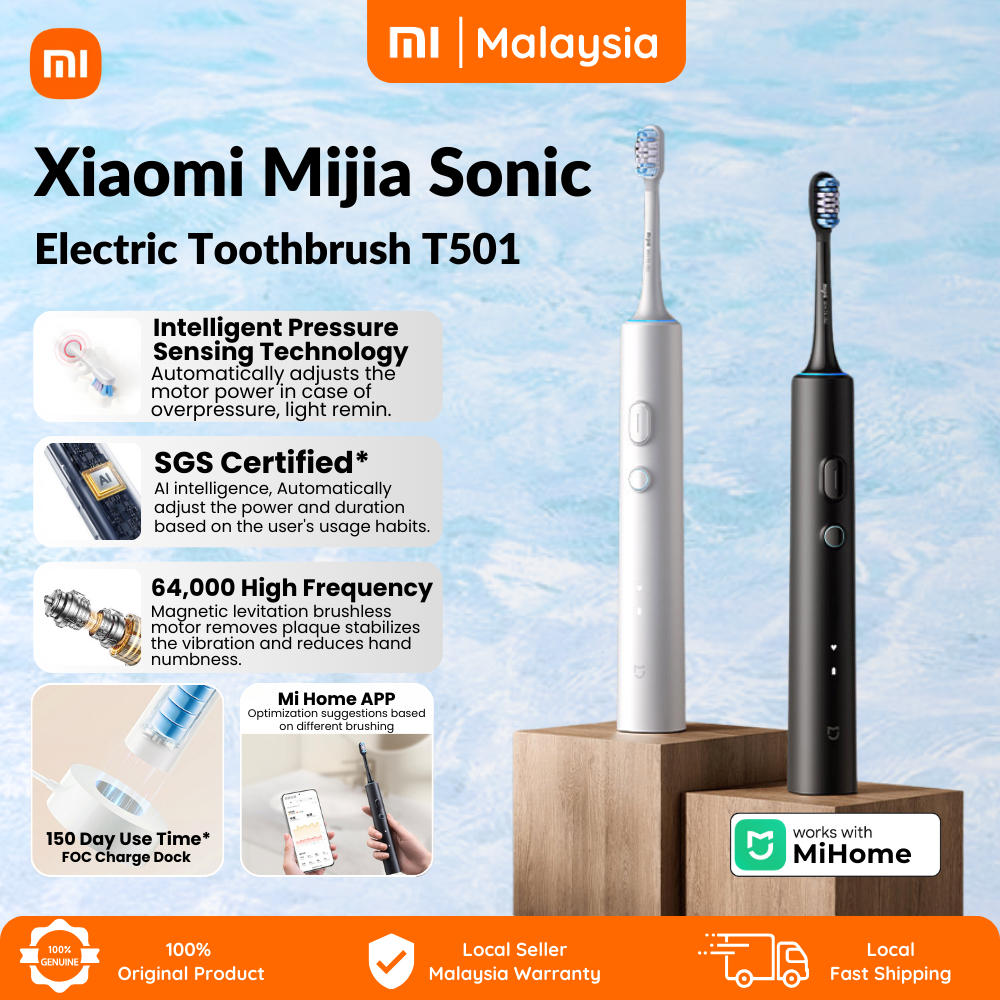 Xiaomi Mi Smart Electric Toothbrush T500 T501 IPX8 Ai Magnetic levitation Sonic Motor Powerful ...