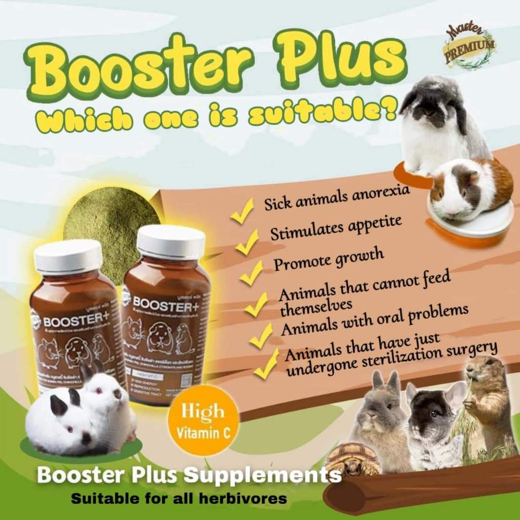 BOOSTER PLUS 120 GRAMS RABBIT AND GUINEA PIG SUPPLEMENT | Shopee Malaysia