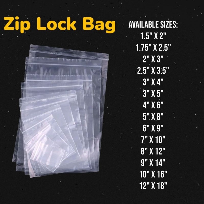 (100pcs per packet) Small Ziplock / Zipper Plastic Bag / Zip Lock ...
