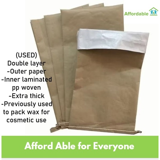 (2 layer ,TEBAL,170G, 82cmx46cmx10cm )Guni bag TERPAKAI tahan lasak ...