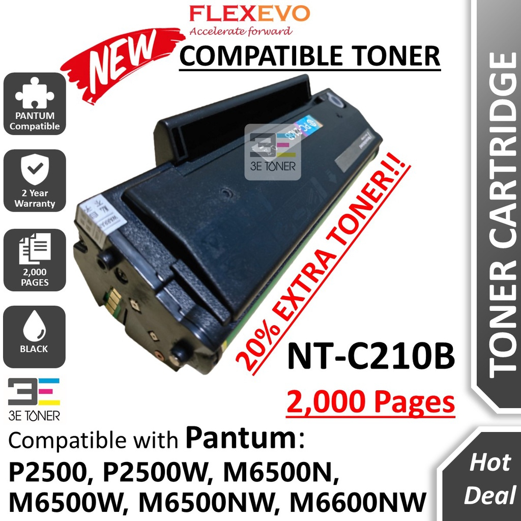 Compatible NTC211B PC211E PC211 PC211B PC210B XL 2K Toner for Pantum ...