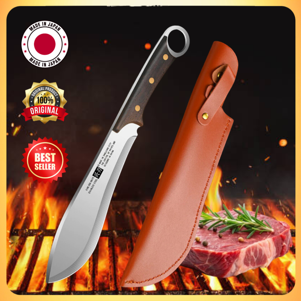 [READY STOCK]Japanese Knife Stainless Steel Knife Bone Cutter Kitchen Knife High Big knife Pisau ...