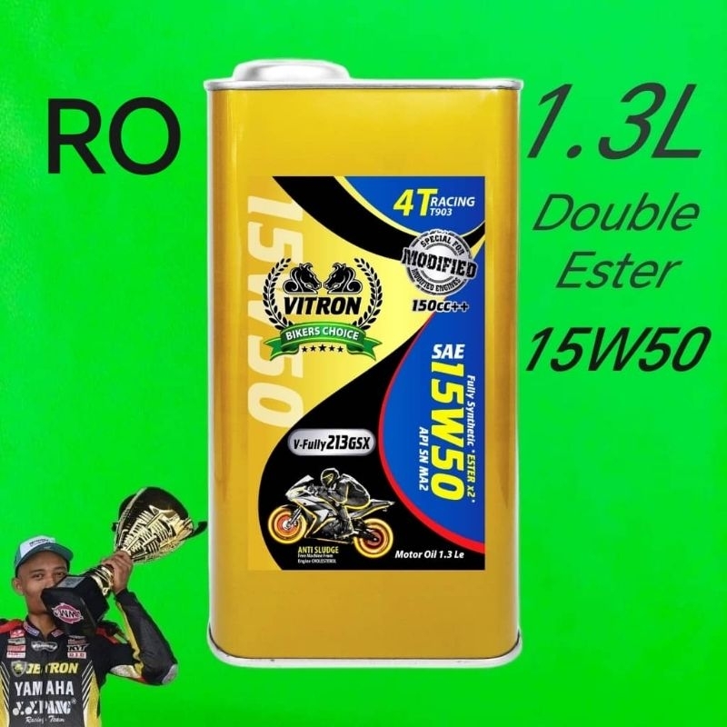 KB-VM800-RO. VITRON 1L/1.2L/1.3L Fully Ester 10W40 15W50 10W50.4T ...