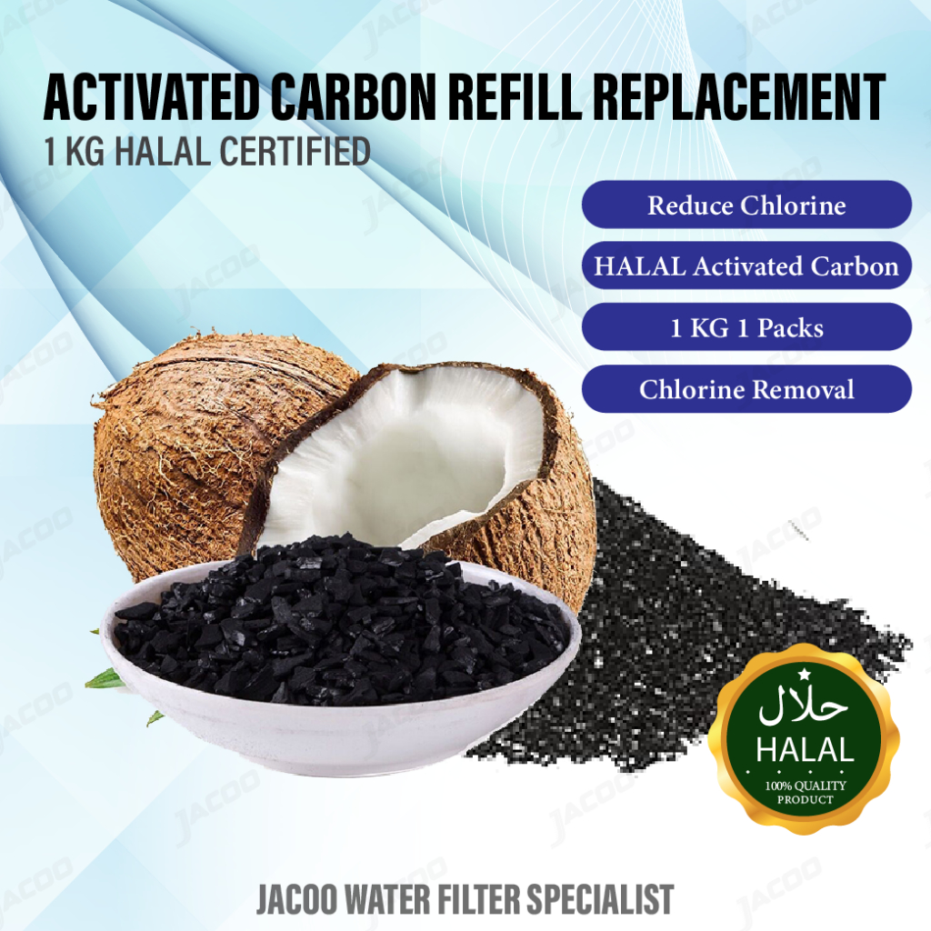 Halal Activated Carbon Refill Replacement 1KG Package For Replacement ...