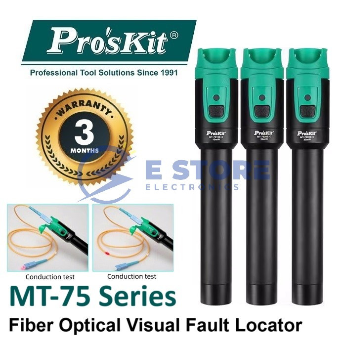 Pro'sKit MT-7510E-C (10mW) / MT-7520E-C (20mW) / MT-7530E-C (30mW) Fiber Optic Visual Fault ...