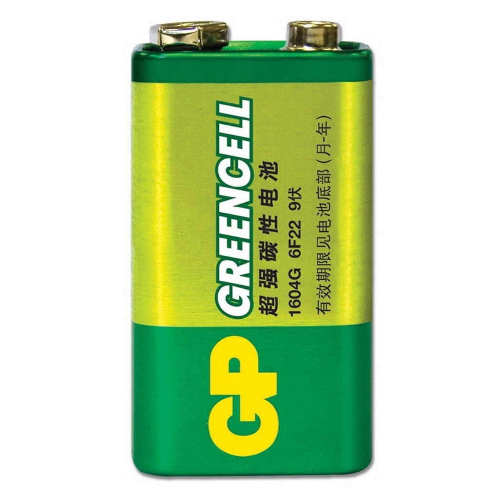 GP 9V Greencell Extra Heavy Duty Battery GP Greencell 9V Block 1604G 6F22 6LR61 Extra Heavy Duty ...