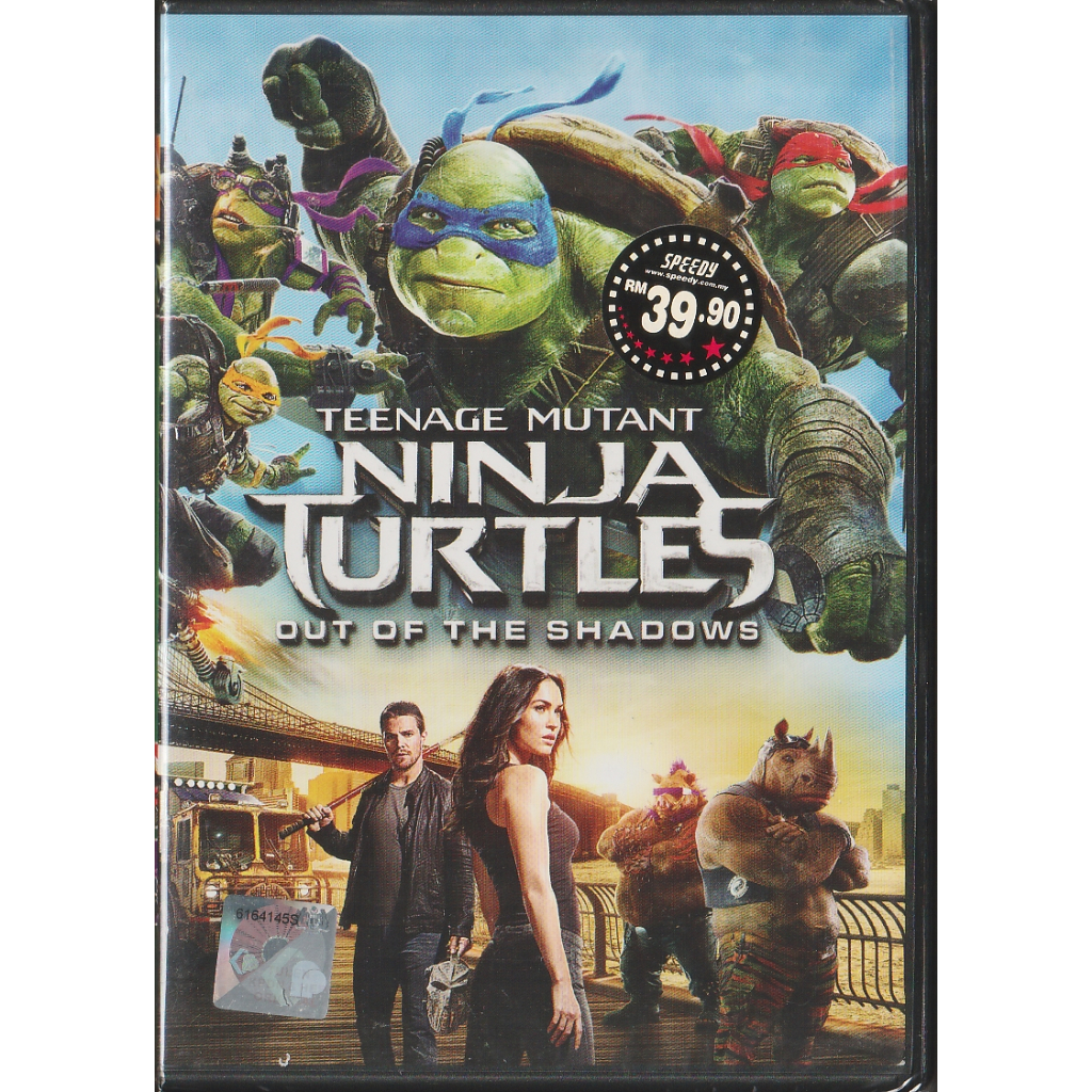 DVD TEENAGE MUTANT NINJA TURTLES : OUT OF THE SHADOWS ( ORIGINAL DVD ) | Shopee Malaysia
