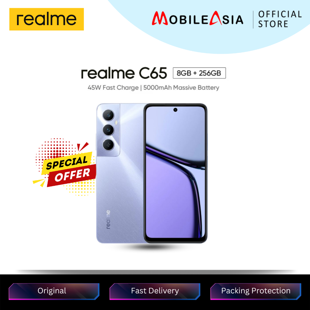 SALE! realme C65 (8GB+256GB) | 45W Fast Charge | Ultra Slim Starlight ...