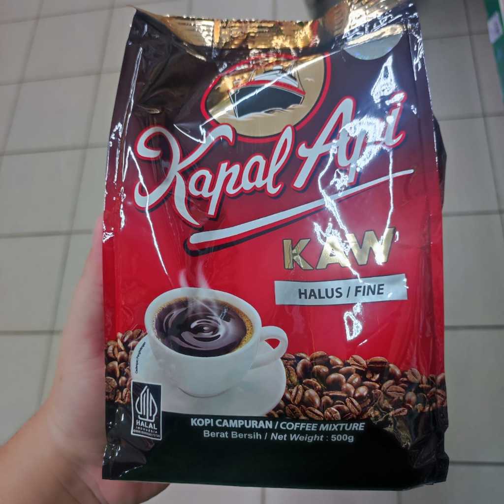 Instant Coffee Kapal Api Kaw Kopi Campuran Coffee Mixture 500g | Shopee ...