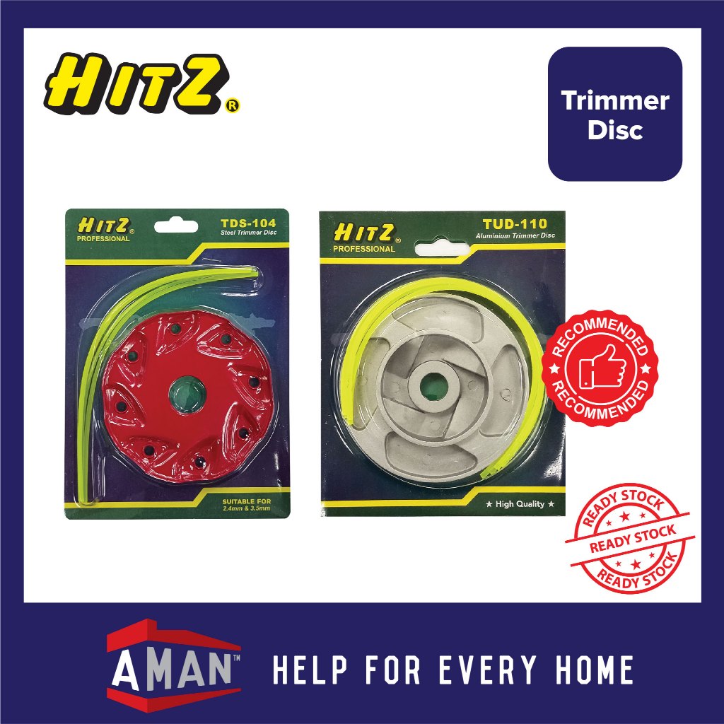 HITZ Aluminium Steel Trimmer Disc Grass Cutter Trimmer Line Cutting ...