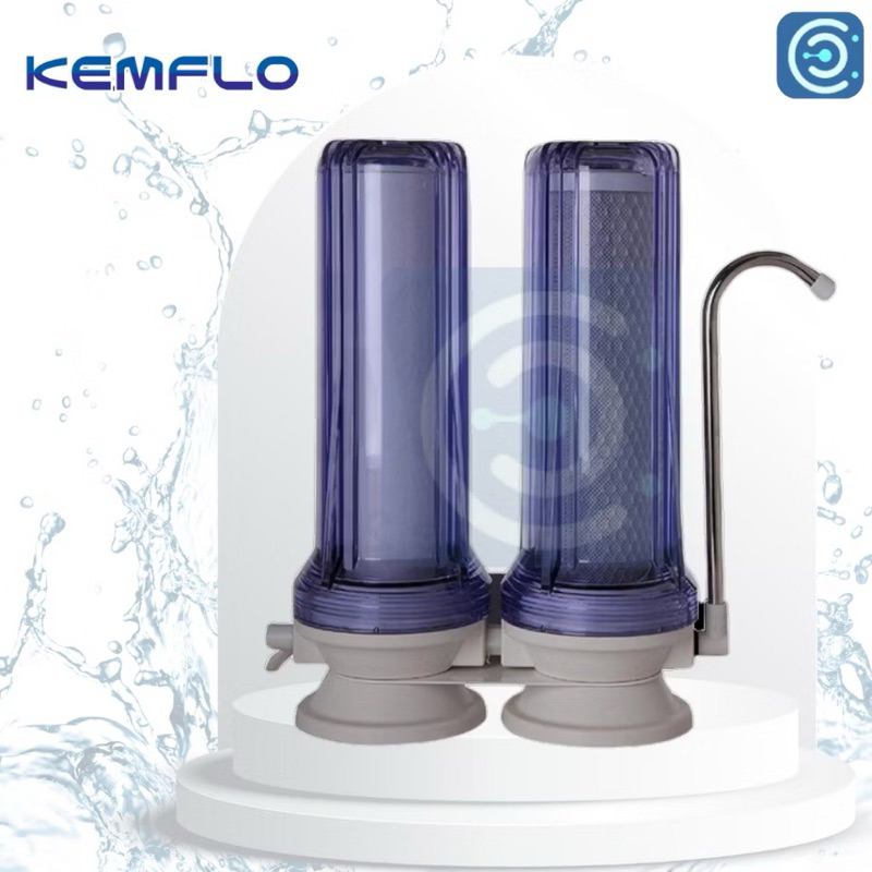 DOUBLE WATER FILTRATION SYSTEM KEMFLO HALAL TWO STAGE DOMESTIC WATER ...