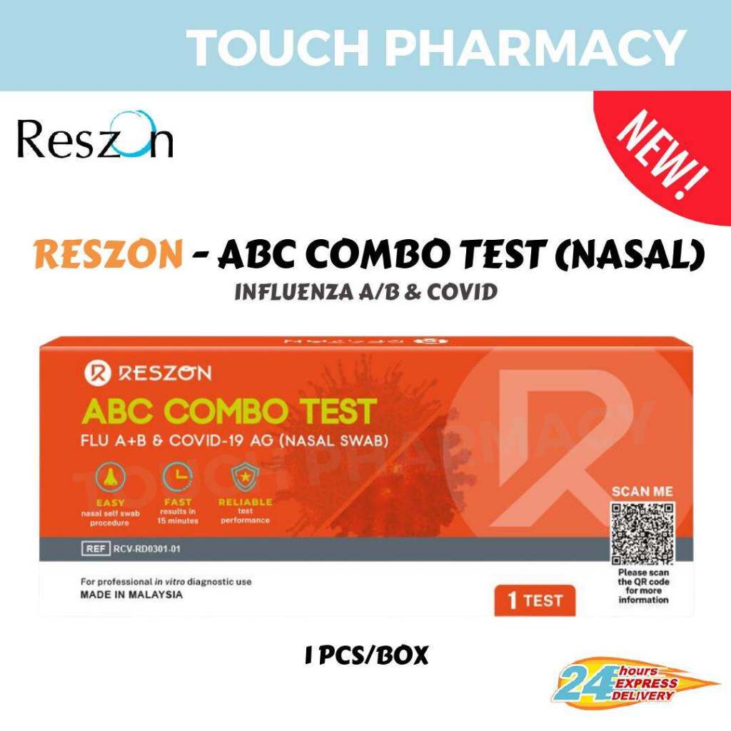 [ EXP 2/2027 ] RESZON ABC Combo 3 IN 1 Nasal Test Kit 1 PCS/ 5 PCS ...