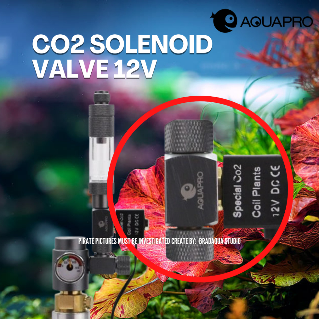 AQUAPRO CO2 Solenoid Valve 12V Pressure Regulator Aquatic Plant Gauge ...