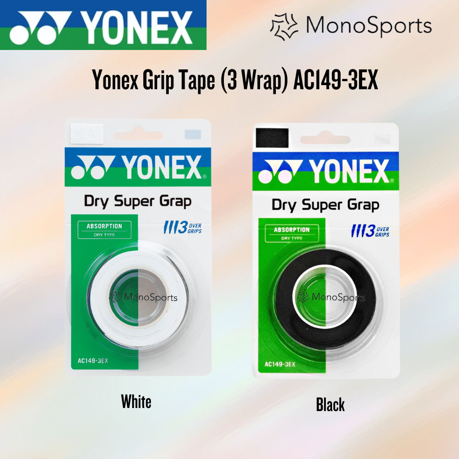 Monosports Yonex Dry Super Grab AC149-3EX Badminton Grip | Shopee Malaysia